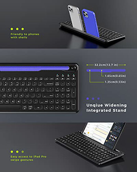 GetUSCart- seenda Multi-Device Bluetooth Backlit Keyboard for Tablet ... GetUSCart- seenda Multi-Device Bluetooth Backlit Keyboard for Tablet ...