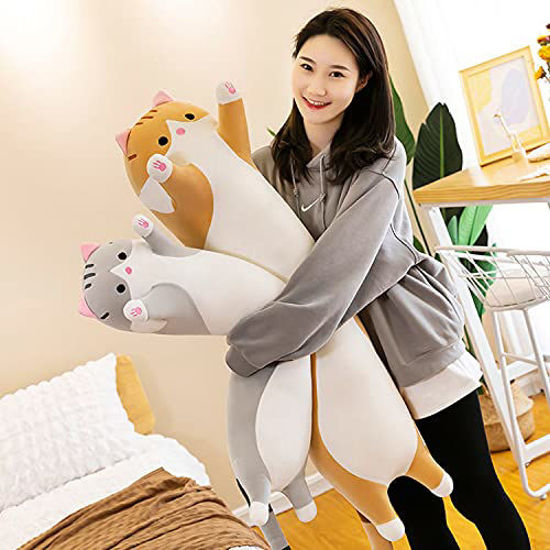 GetUSCart- Giant Cat Pillow Plush Cartoon Kitty Sleeping Hugging Pillow ...