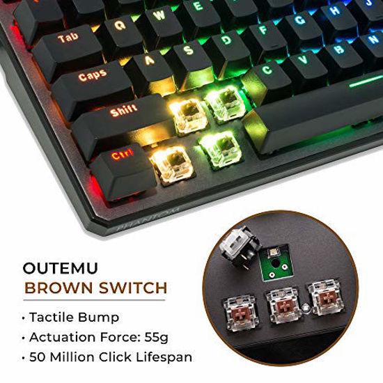 GetUSCart- Tecware Phantom 87 Key Mechanical Keyboard, RGB led, Outemu ...
