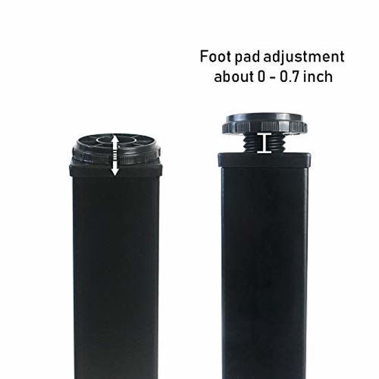 GetUSCart- QLLY 32 inch Adjustable Metal Desk Legs, Square Office Table ...