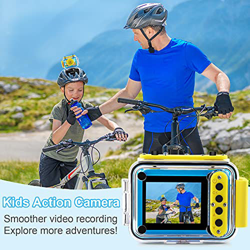 GetUSCart- GKTZ Kids Waterproof Camera - 180 Rotatable 1080P HD ...