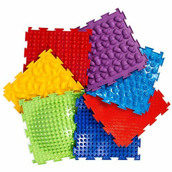 GetUSCart- Rainbow Set of Sensory Mat Massage Game Mats for Kids ...