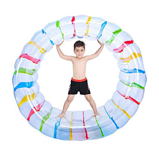 GetUSCart- Tzsmat 65" Diameter Kids Colorful Inflatable Wheel Roller ...
