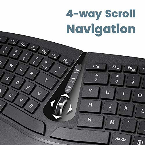GetUSCart- Perixx PERIDUO-606 Wireless Mini Ergonomic Keyboard with ...