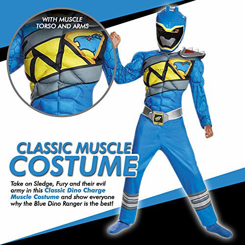 GetUSCart- Blue Power Rangers Costume for Kids. Official Licensed Blue ...