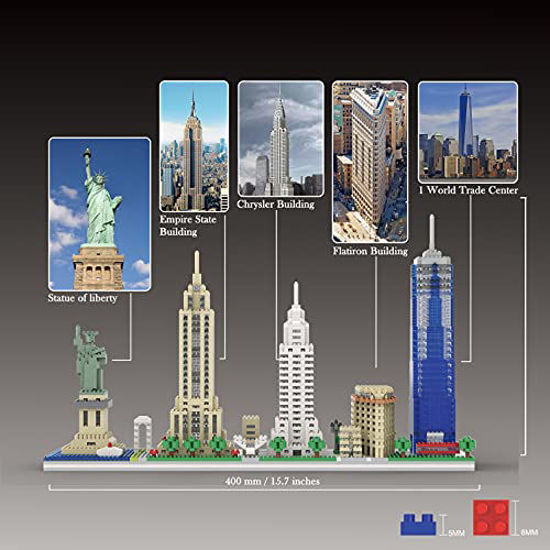 GetUSCart- dOvOb Architecture New York Skyline Micro Mini Blocks ...