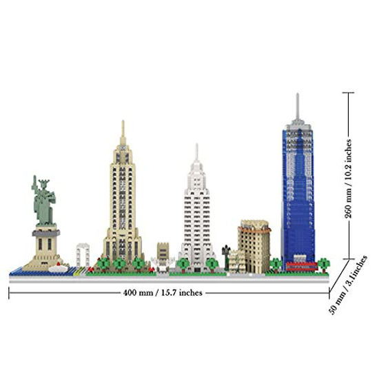 GetUSCart- dOvOb Architecture New York Skyline Micro Mini Blocks ...