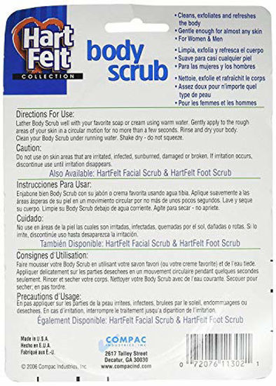 GetUSCart- HartFelt Body Scrub Oval Exfoliating Skin Care Sponge Pad ...