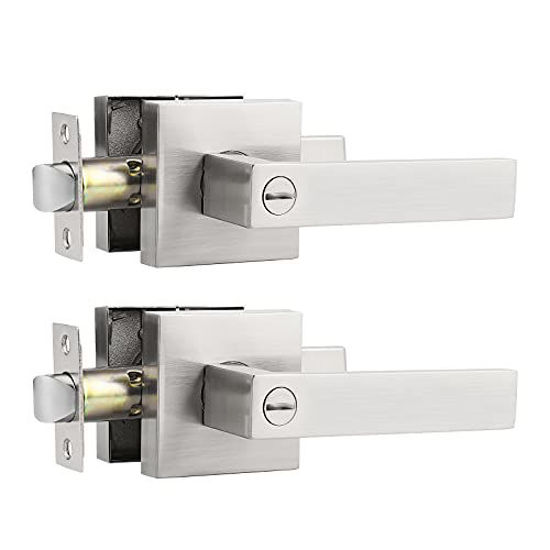 GetUSCart- Probrico 2 Pack Bed and Bath Door Locks Interior Door Levers ...