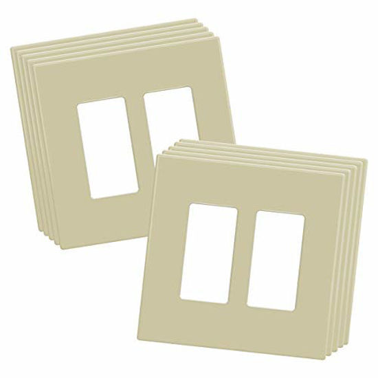 GetUSCart- ENERLITES Screwless Decorator Wall Plates Child Safe Outlet ...