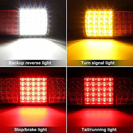 GetUSCart- Partsam 2Pcs 75 LED Truck Tail Light Bar Waterproof 12V Turn ...