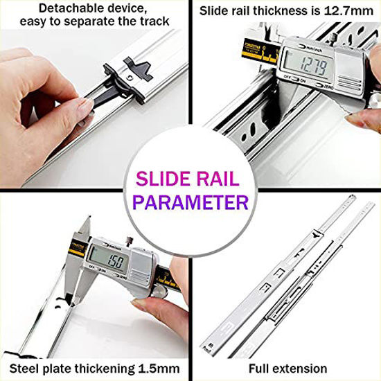 GetUSCart- AOLISHENG Heavy Duty Drawer Slides 22 Inch Full Extension ...