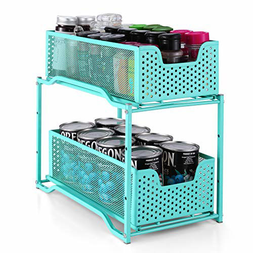 GetUSCart- 2 Pack - Simple Trending Stackable 2-Tier Under Sink Cabinet ...