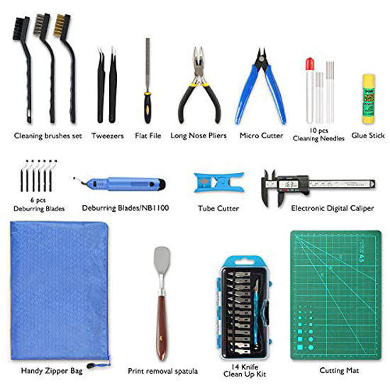 GetUSCart- 45 Pieces 3D Printer Tools Kit, YEETIN 3D Printing Accessory ...