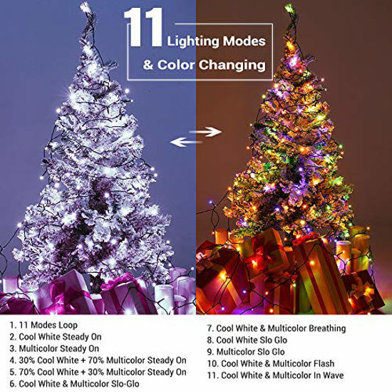 GetUSCart- Brizled Christmas String Lights, 279ft 800 LED Color ...