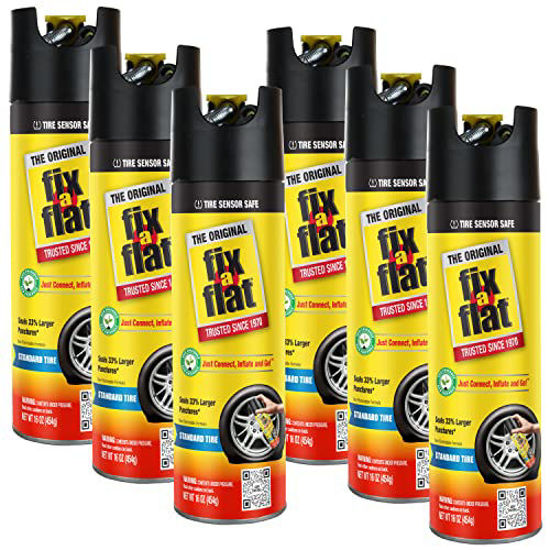 GetUSCart- Fix-A-Flat S60420-6PK Aerosol Emergency Flat Tire Repair and ...