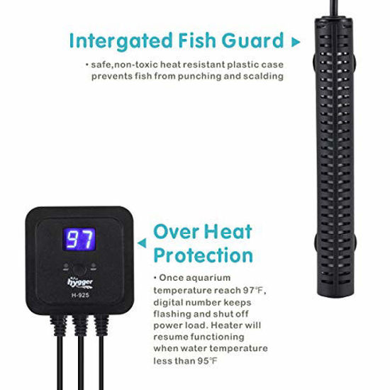 GetUSCart- hygger 300W Aquarium Heater with External Digital ...