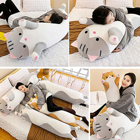 GetUSCart- Giant Cat Pillow Plush Cartoon Kitty Sleeping Hugging Pillow ...