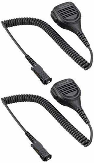 GetUSCart- 2 Pack Speaker Mics with Reinforced Cable for Motorola DMR ...