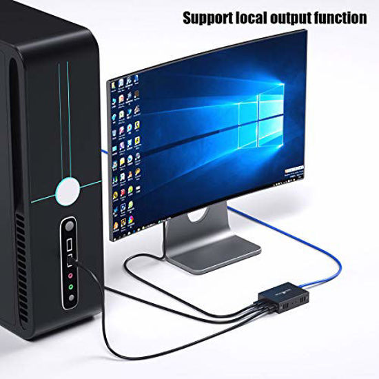 GetUSCart- HDMI KVM USB Extender Transmit 1080p HD Video Over Cat5e/6 ...