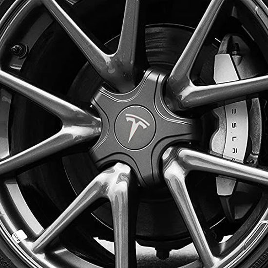 GetUSCart- Tesla Model 3 Center Caps Hubcaps Cover Aero Wheels Cap Kits ...