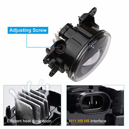GetUSCart- New Generation Led Fog Light assembly Retrofit Upgraded For ...