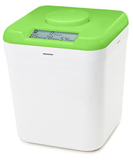 GetUSCart- Kitchen Safe: Time Locking Container (Green Lid + White Base ...