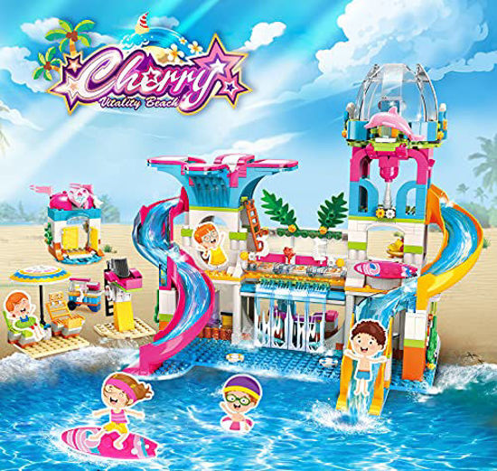 GetUSCart- Friends Summer Fun Water Park Building Set Featuring Ice ...
