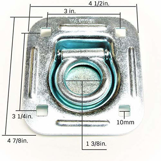 GetUSCart- WorldPac Pack of 8 - Recessed Tie Down Anchor with Heavy ...