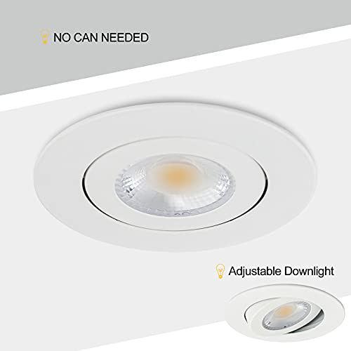 GetUSCart- KnLnny ware Recessed Lighting 9W 750LM Dimmable LED Recessed ...