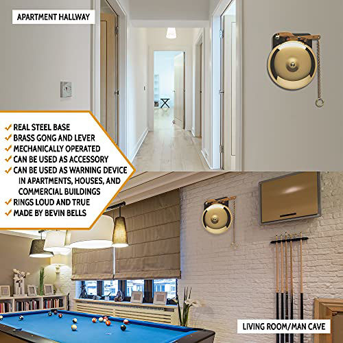 GetUSCart- Bevin Bells Brass Trip Gong | Traditional Prize Fighter 6 ...