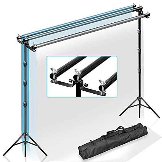 GetUSCart- Julius Studio 10 x 9.6 feet (W x H) Triple Crossbar Backdrop ...
