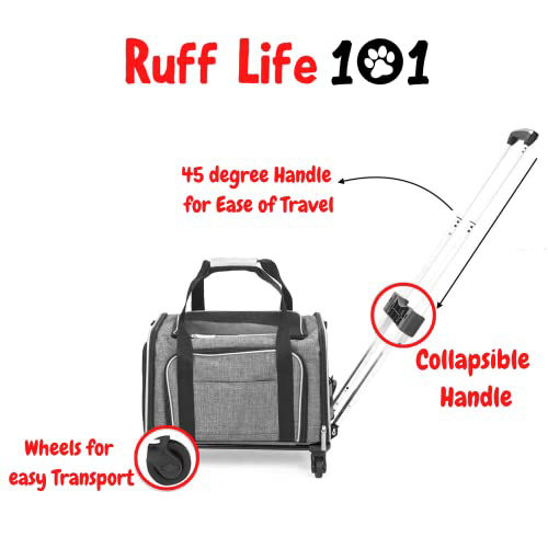 GetUSCart- Ruff Life Airline Approved Expandable Premium Pet Carrier on ...