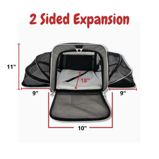GetUSCart- Ruff Life Airline Approved Expandable Premium Pet Carrier on ...
