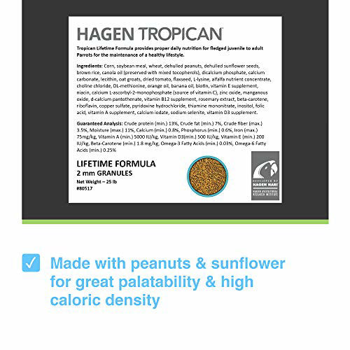 GetUSCart- Hari Tropican Bird Food, Hagen Parrot Food with Peanuts ...