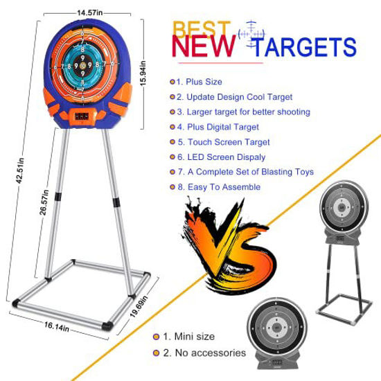 GetUSCart- Shooting Target for Nerf w/Toy Guns and Foam Darts, 2021 ...