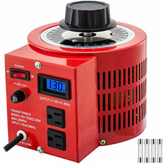 GetUSCart- Mophorn Variable Transformer 2000VA 110V 60Hz Varic 0-230 ...
