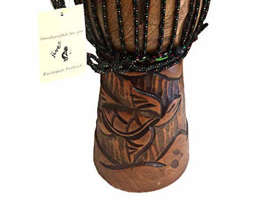 GetUSCart- JIVE Djembe Drum African Bongo Congo Wood Drum Deep Carved ...