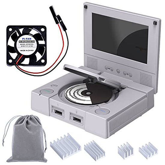 GetUSCart- Retroflag PiStation Case with 4.3 inch LCD Screen, 2 Stereo ...