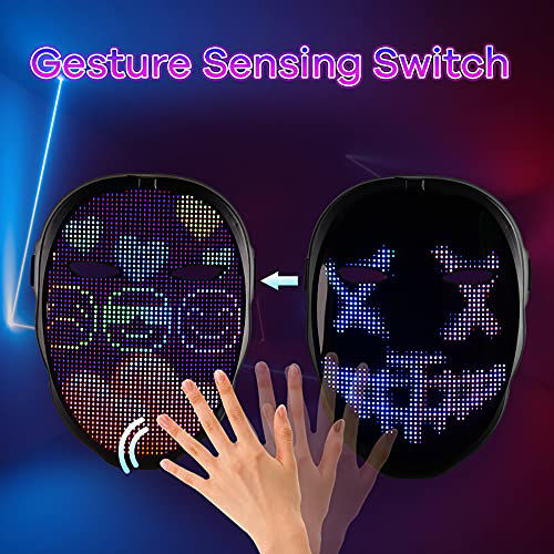 GetUSCart- HIOUME LED Lighted Face Transforming Mask, Shining Mask for ...