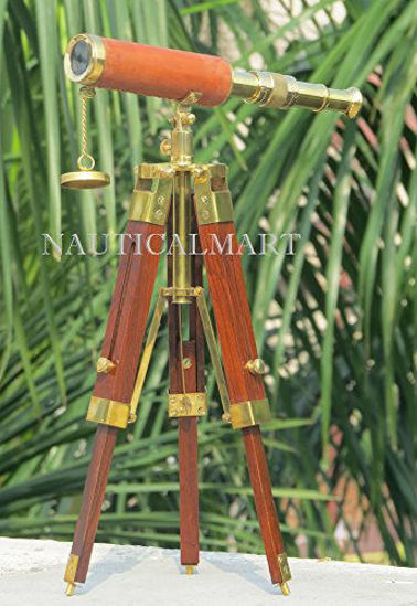GetUSCart- Nauticalmart10 Inch Single Barrel Floor Standing Leather ...