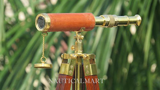 GetUSCart- Nauticalmart10 Inch Single Barrel Floor Standing Leather ...