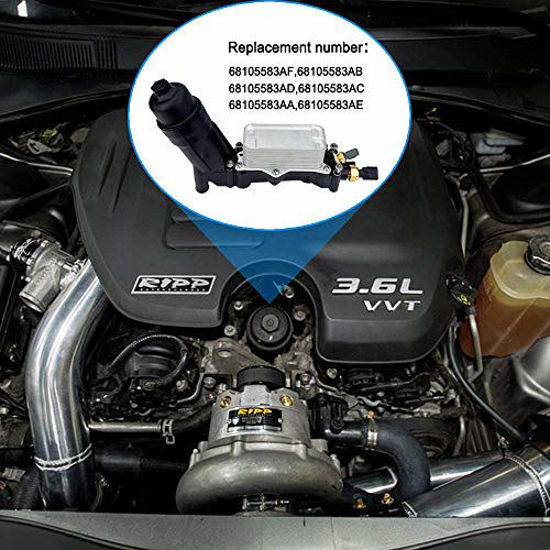 GetUSCart- ONER Engine Oil Cooler and Oil Filter Housing Adapter ...