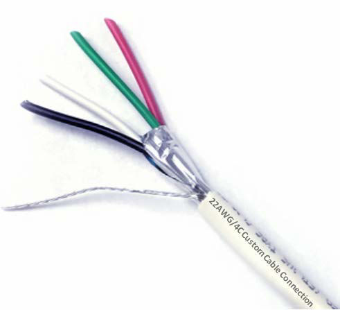 GetUSCart- Custom Cable Connection 22 AWG 4 Conductor Stranded Shielded ...