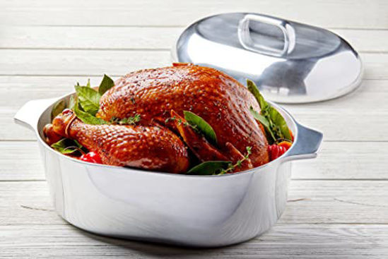 GetUSCart- IMUSA USA Heavy Duty Cajun Oval Cast Aluminum Roaster 13 ...