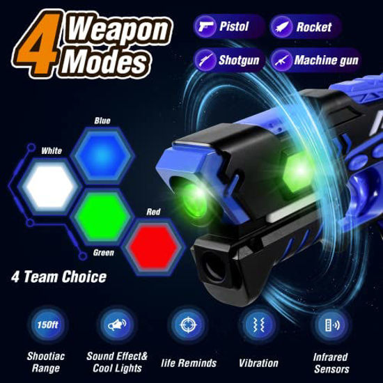 GetUSCart- Laser Tag, Stlloys Infrared Laser Tag Guns Set of 4 with ...