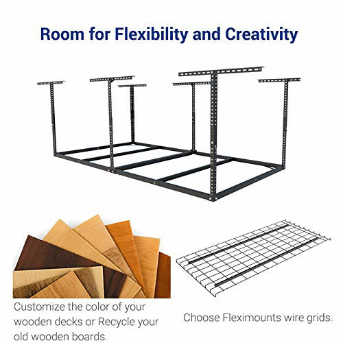 GetUSCart- FLEXIMOUNTS 4x8 Overhead Garage Storage Rack without Decking ...
