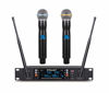 GetUSCart- GTD Audio 2x100 Adjustable Channels UHF Wireless Microphone DJ Karaoke Metal Mic ...