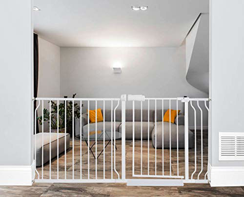 GetUSCart- ALLAIBB Baby Gate Pressure Mounted Extra Wide Walk Through ...