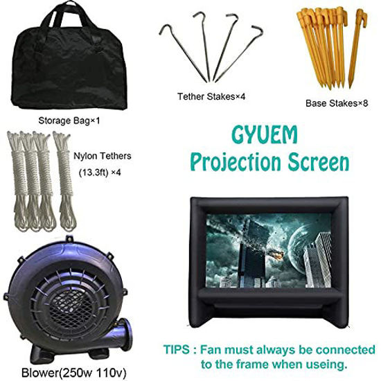 GetUSCart- GYUEM 22 feet Projector Screen - Inflatable Outdoor and ...